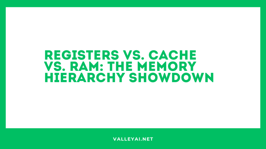Difference Between RAM, Cache, and Registers: The Memory Hierarchy ...
